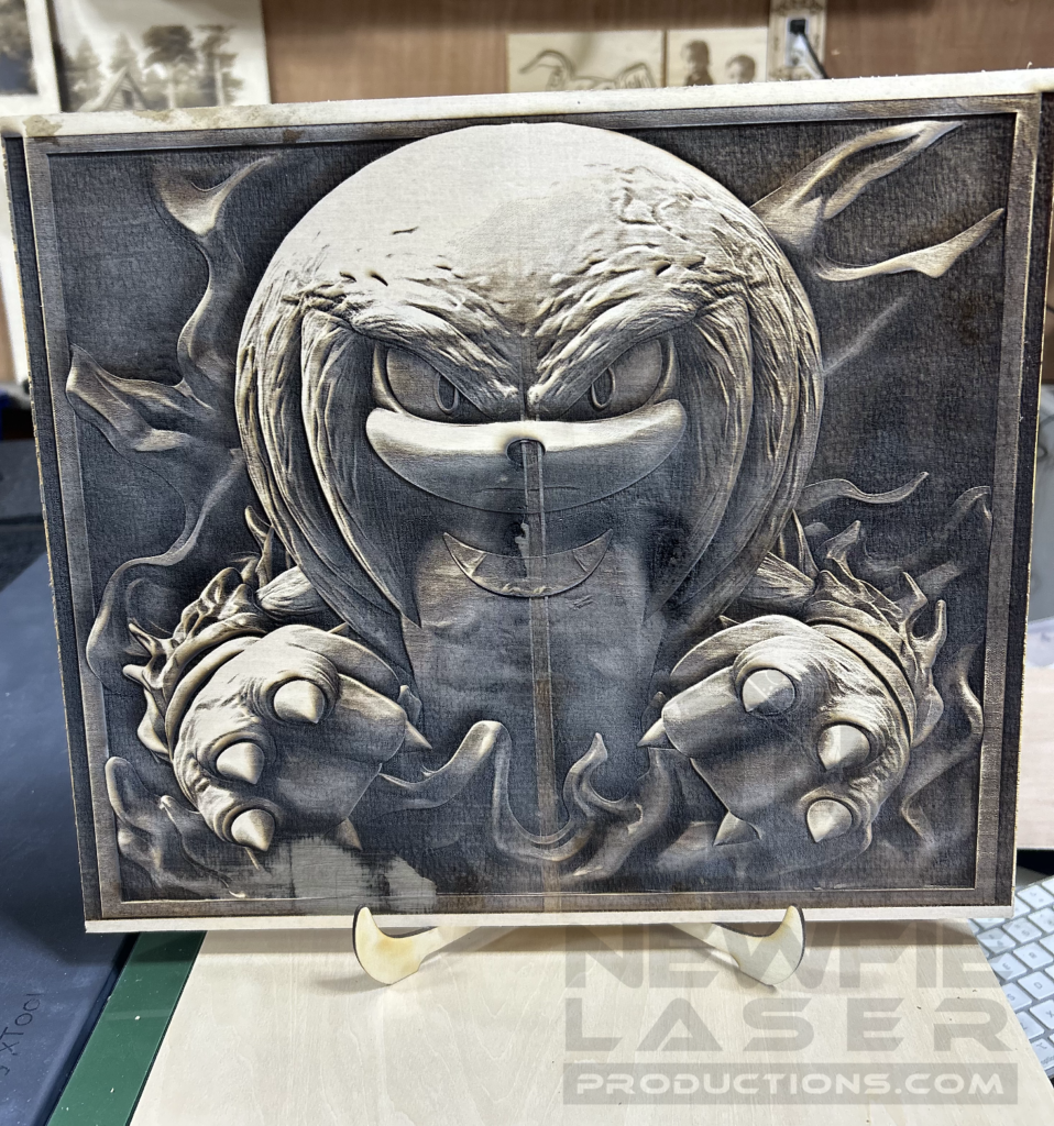 3D LASER ENGRAVED ILLUSION OF KNUCKLES - Newfie Laser Productions